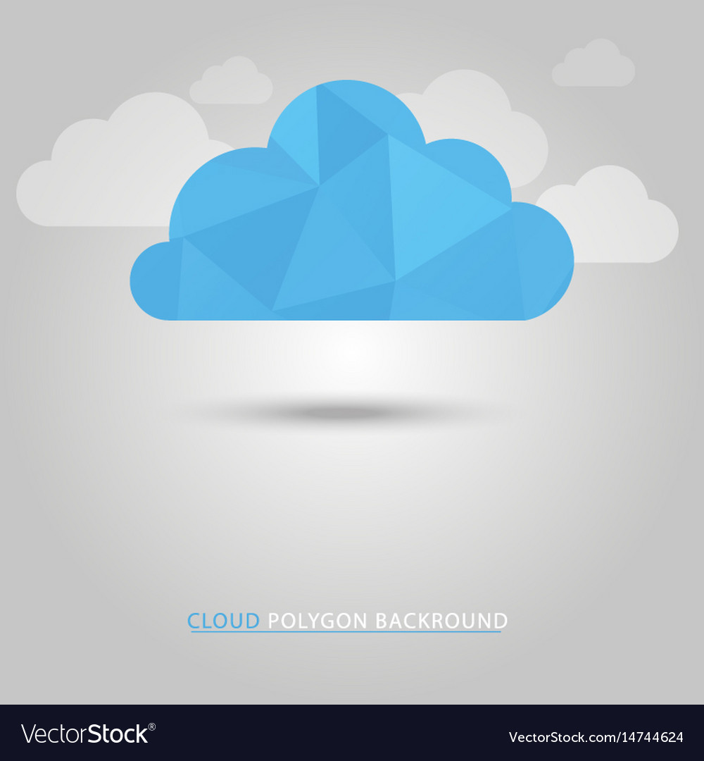 Creative cloud background for your Royalty Free Vector Image