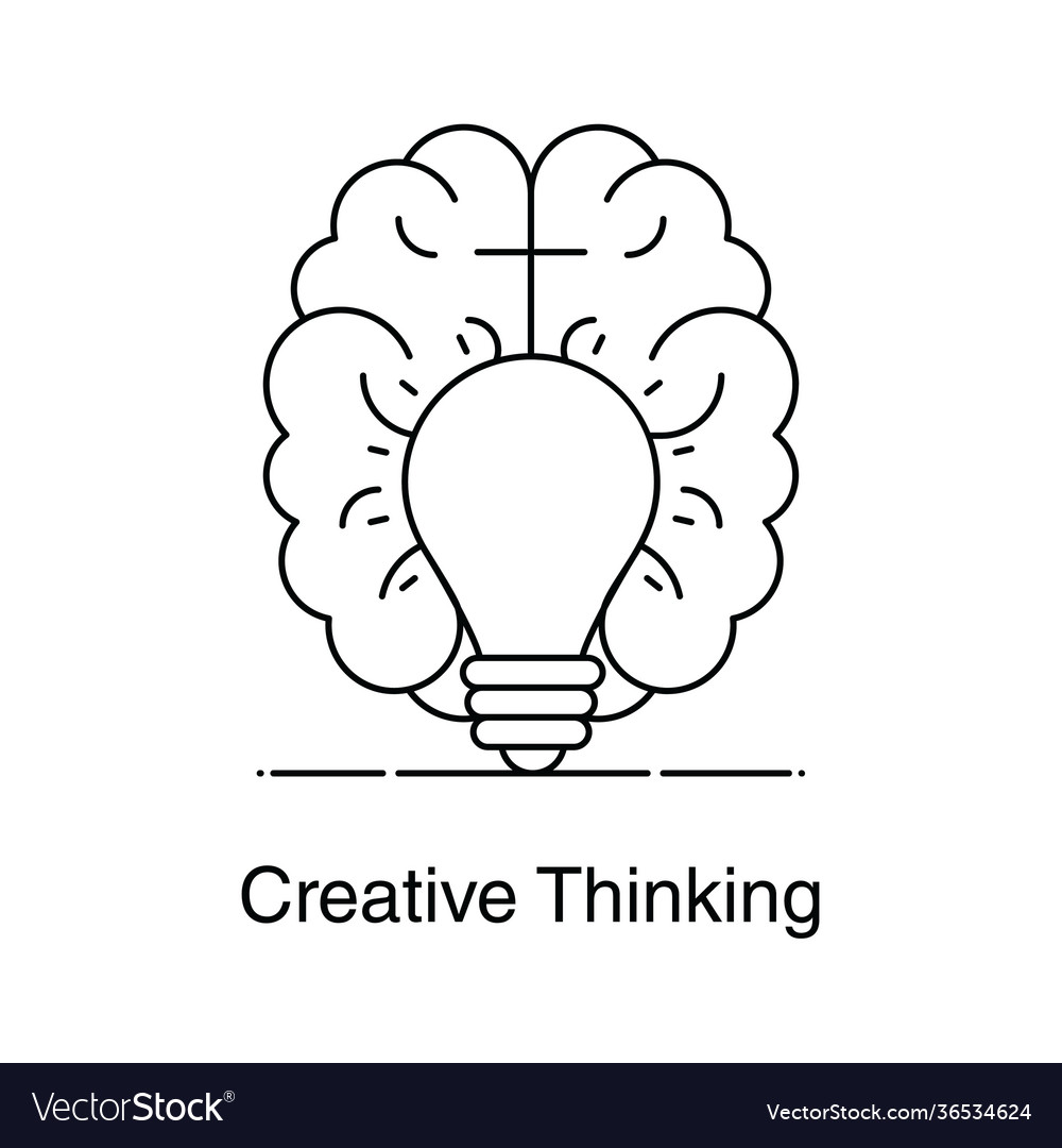 Creative thinking Royalty Free Vector Image - VectorStock