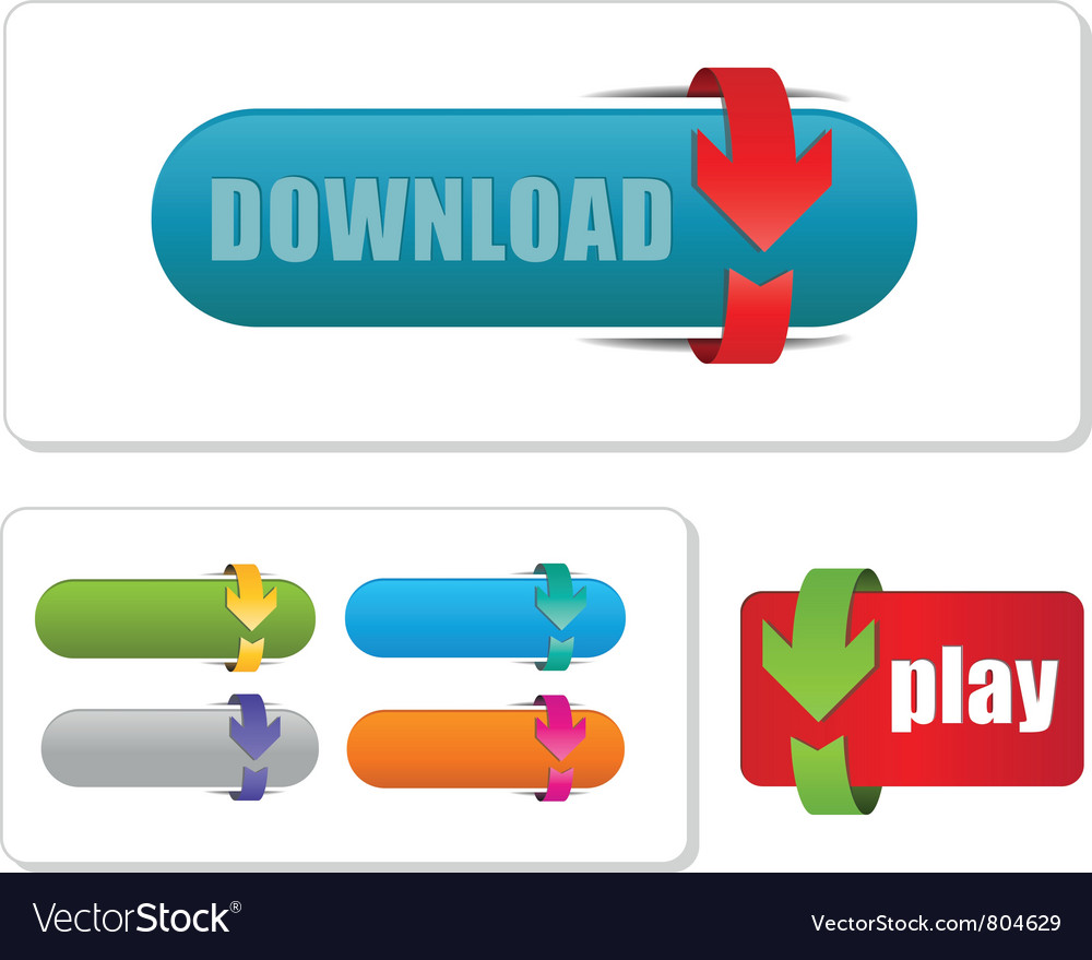 Button Royalty Free Vector Image - VectorStock