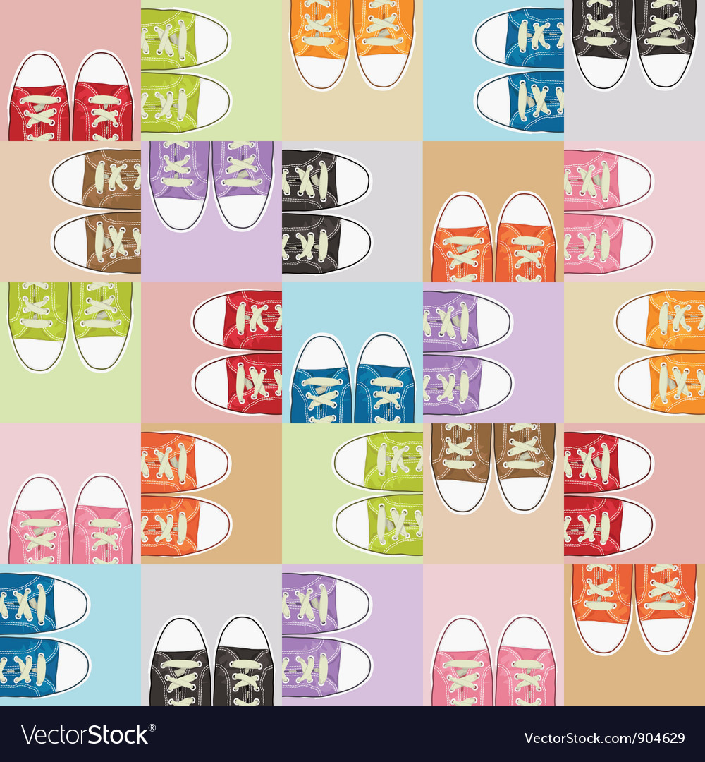 Shoe pattern Royalty Free Vector Image - VectorStock