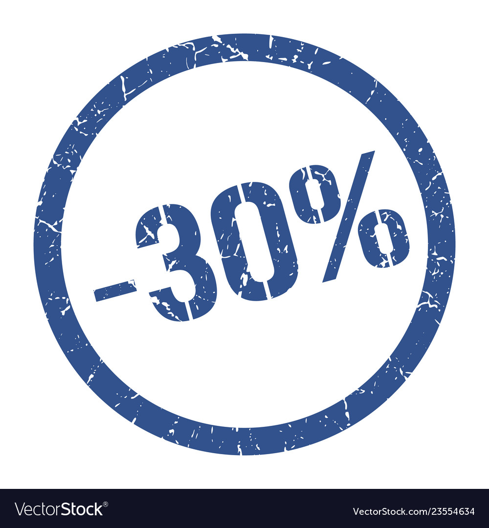 30 stamp Royalty Free Vector Image - VectorStock