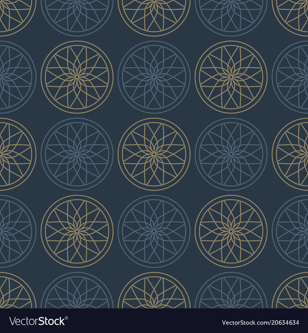 Circular gothic pattern Royalty Free Vector Image