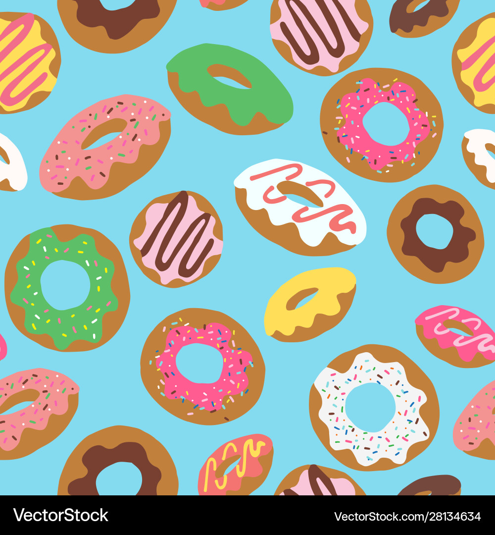 Donut toss blue Royalty Free Vector Image - VectorStock