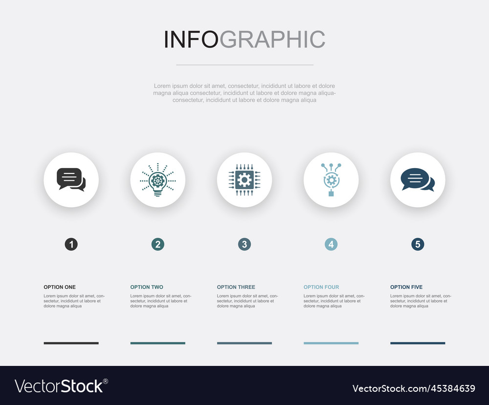 Chat innovation technology algorithm message Vector Image