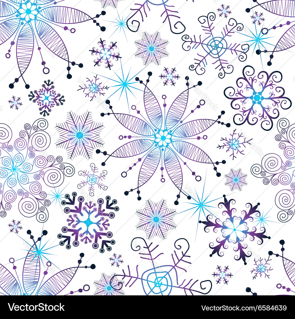 Seamless christmas white pattern Royalty Free Vector Image