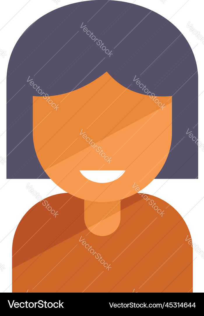 Like smiling icon flat happy person Royalty Free Vector