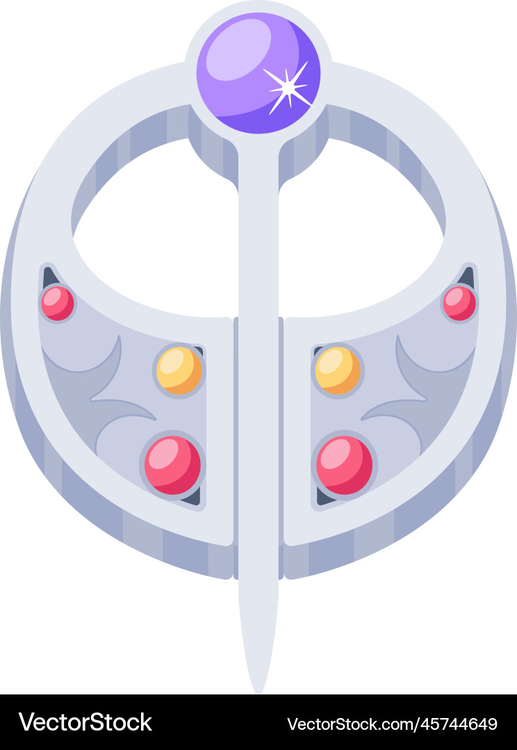 Ancient brooch Royalty Free Vector Image - VectorStock
