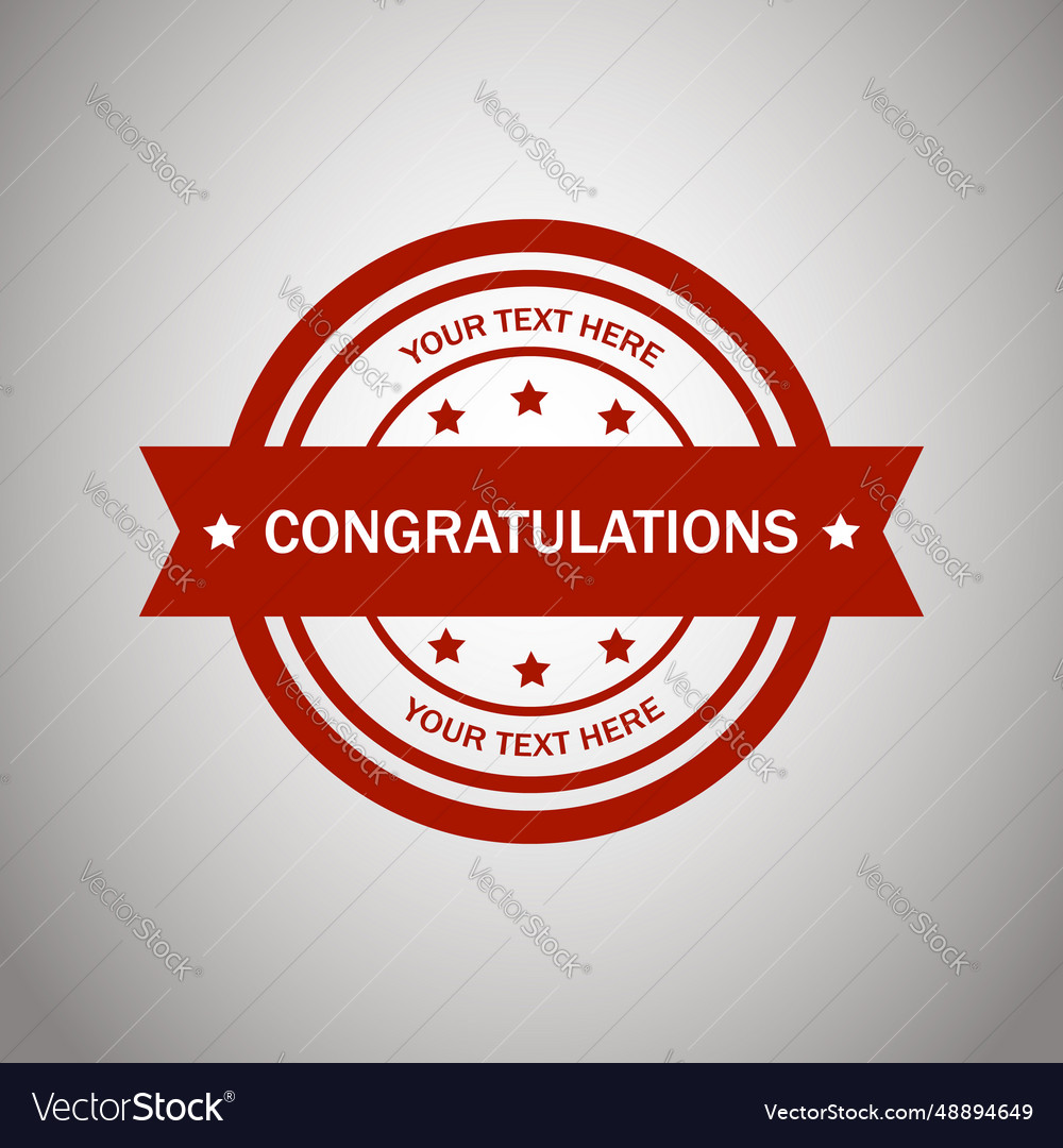 Congratulation Royalty Free Vector Image - VectorStock
