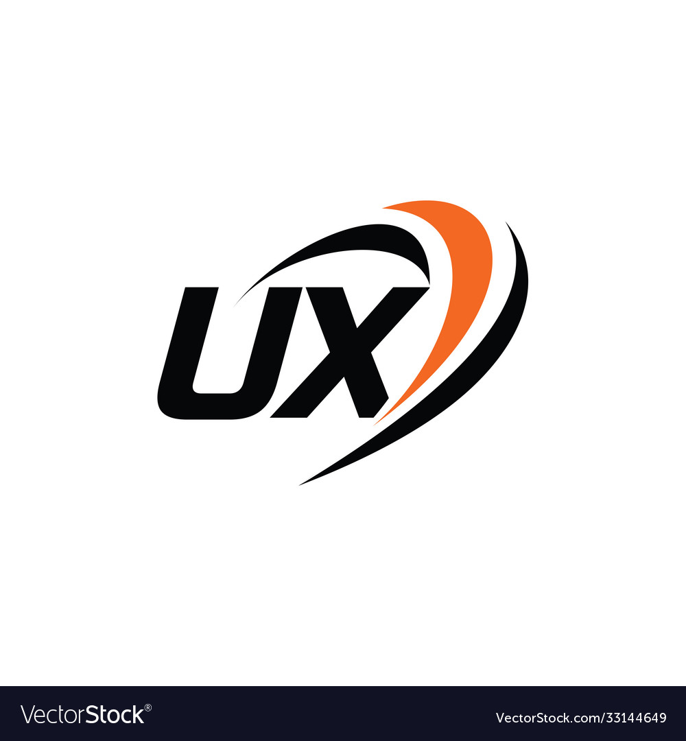Ux monogram logo Royalty Free Vector Image - VectorStock