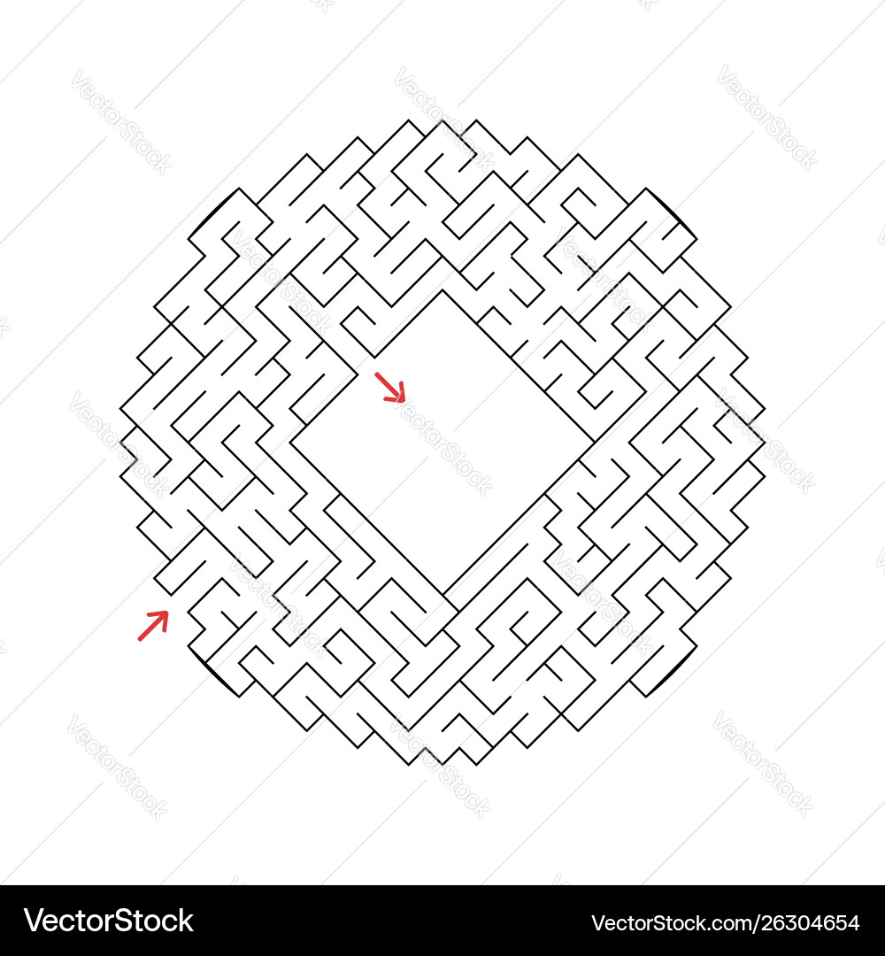 Abstract labyrinth game for kids puzzle Royalty Free Vector