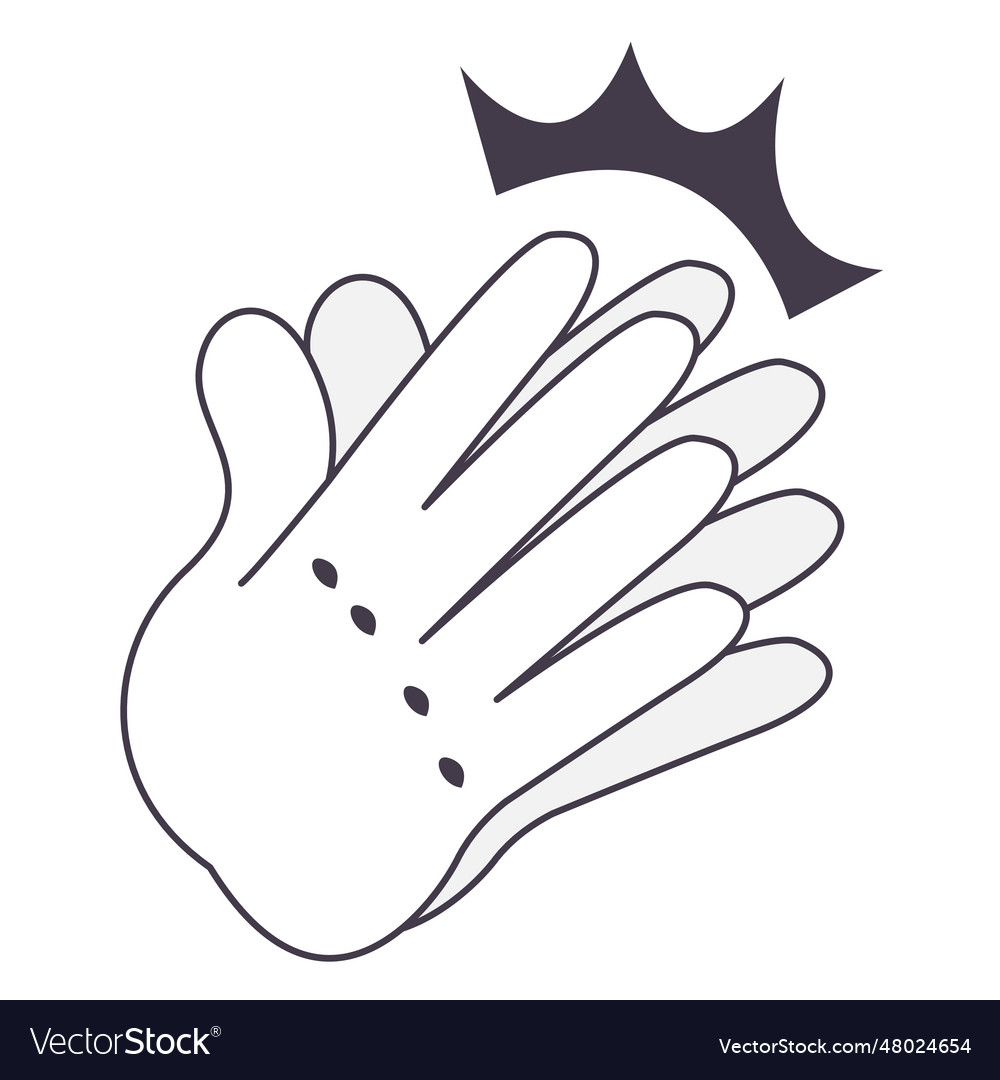 Clapping hands Royalty Free Vector Image - VectorStock