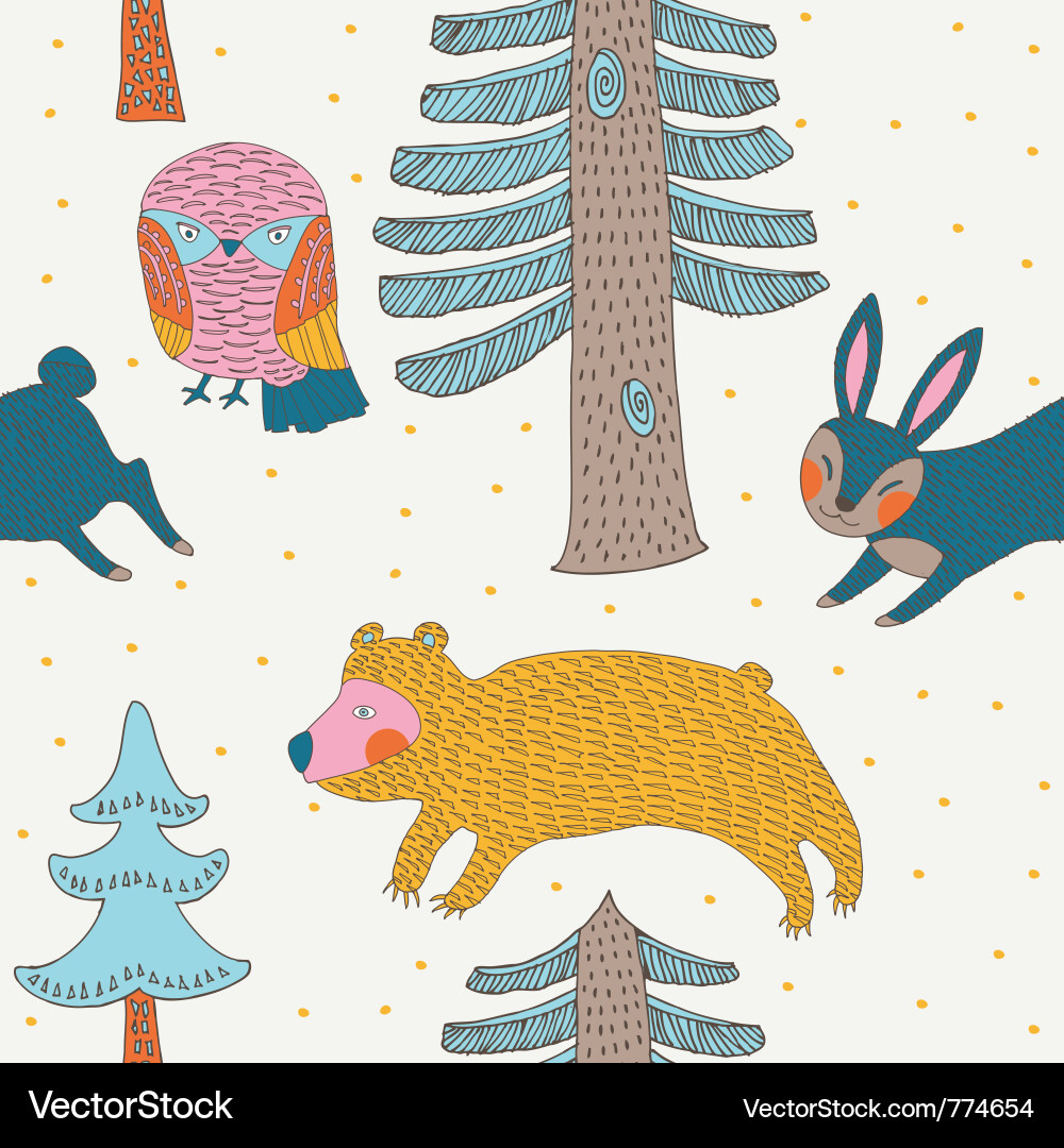 Forest paper craft Royalty Free Vector Image - VectorStock