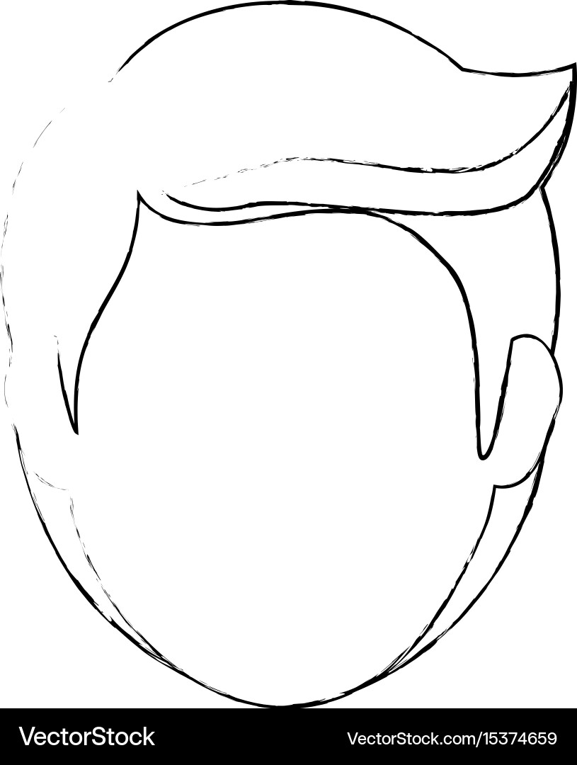 Man faceless head Royalty Free Vector Image - VectorStock