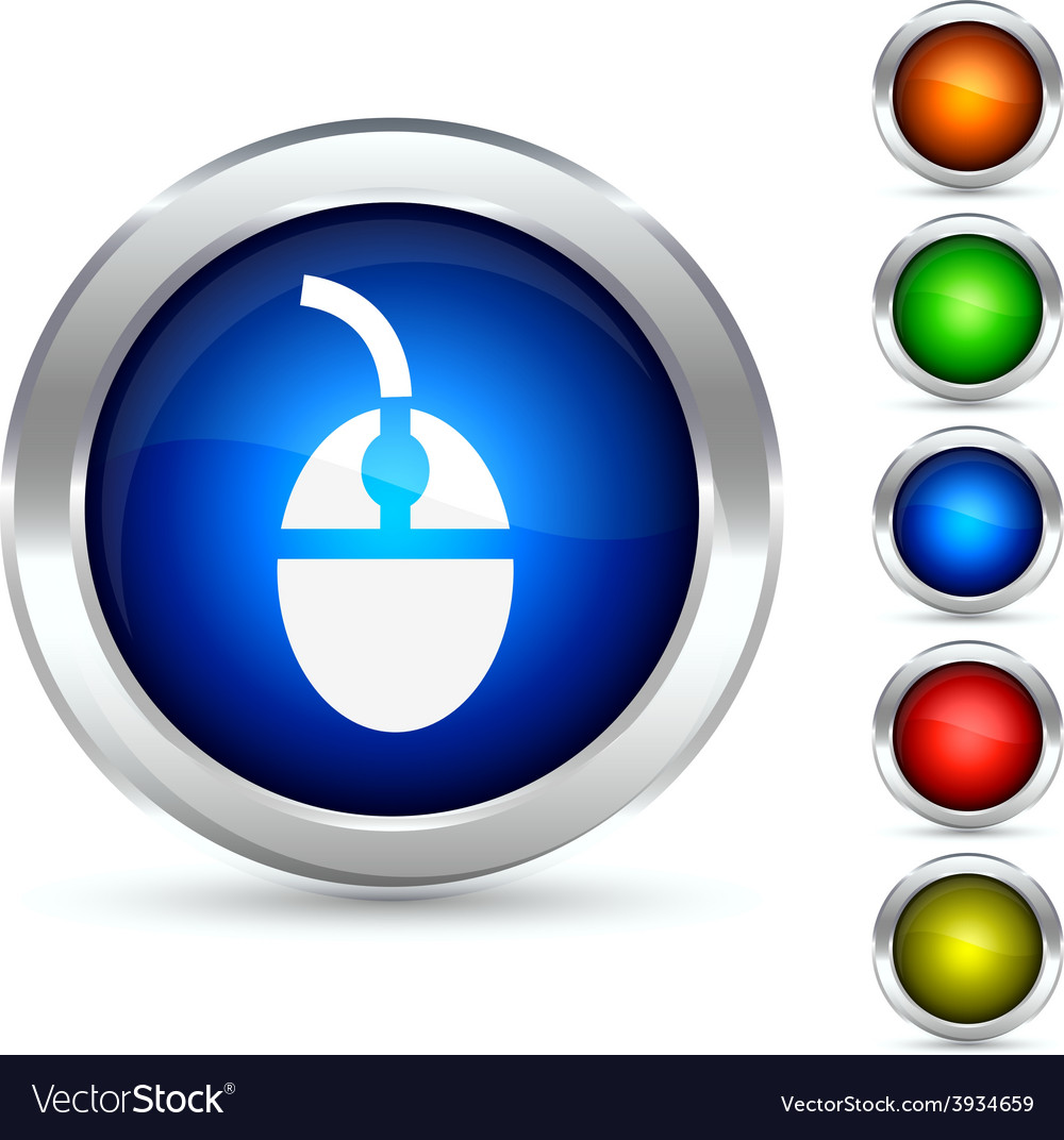 Mouse button Royalty Free Vector Image - VectorStock