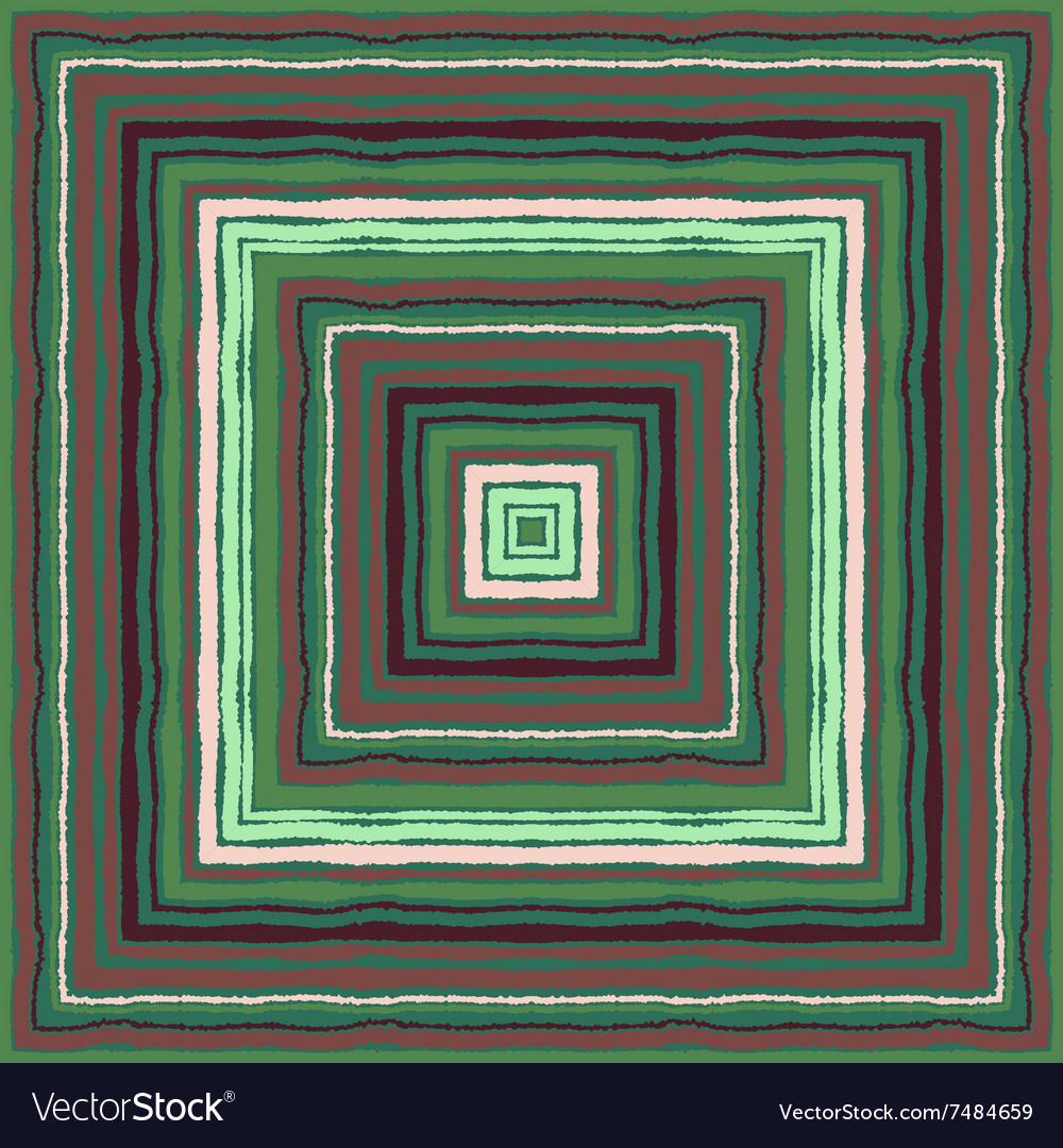 Striped rectangle pattern square lines with torn Vector Image