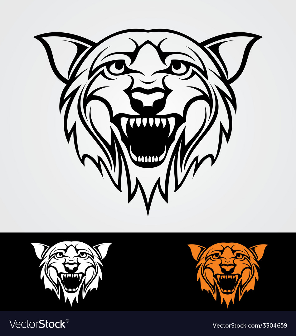 Tribal tiger head Royalty Free Vector Image - VectorStock Tribal tiger head Royalty Free Vector Image - VectorStock