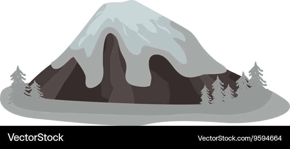 Volcano Royalty Free Vector Image - VectorStock