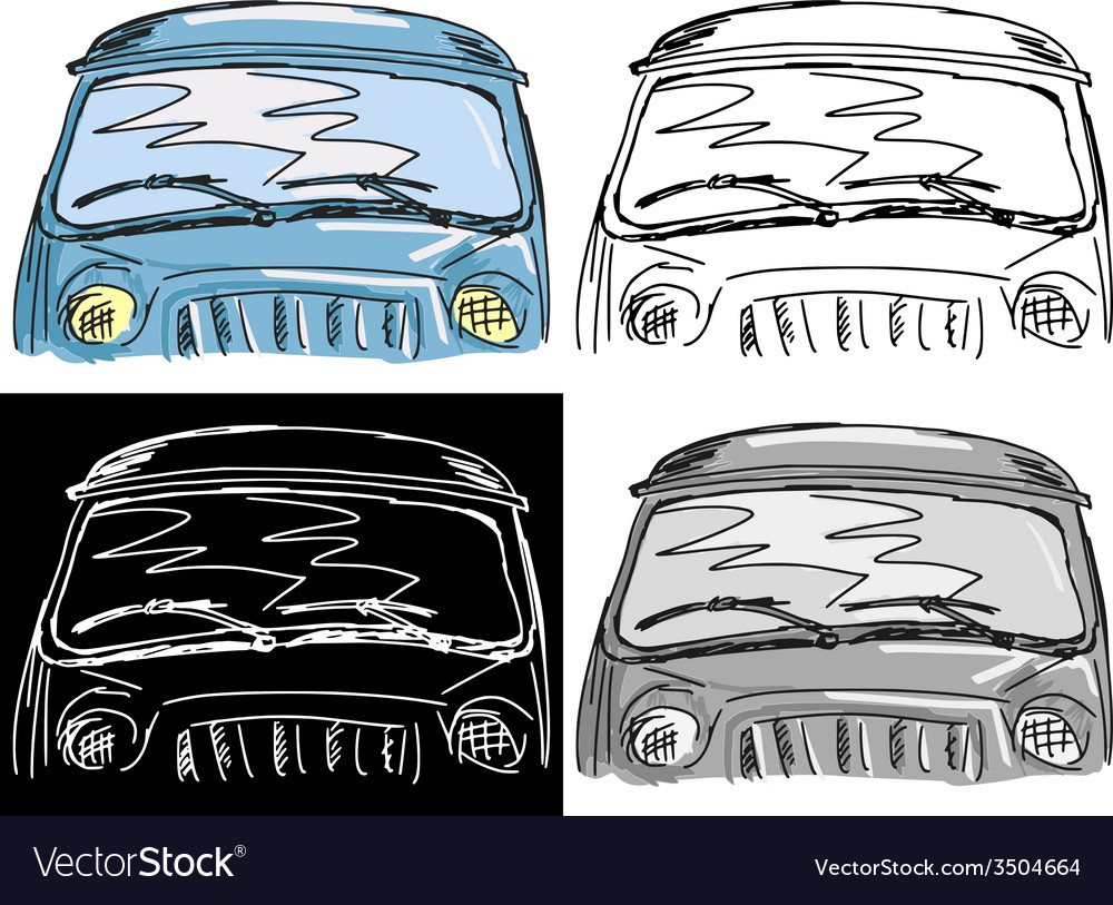 Windscreen Royalty Free Vector Image - VectorStock