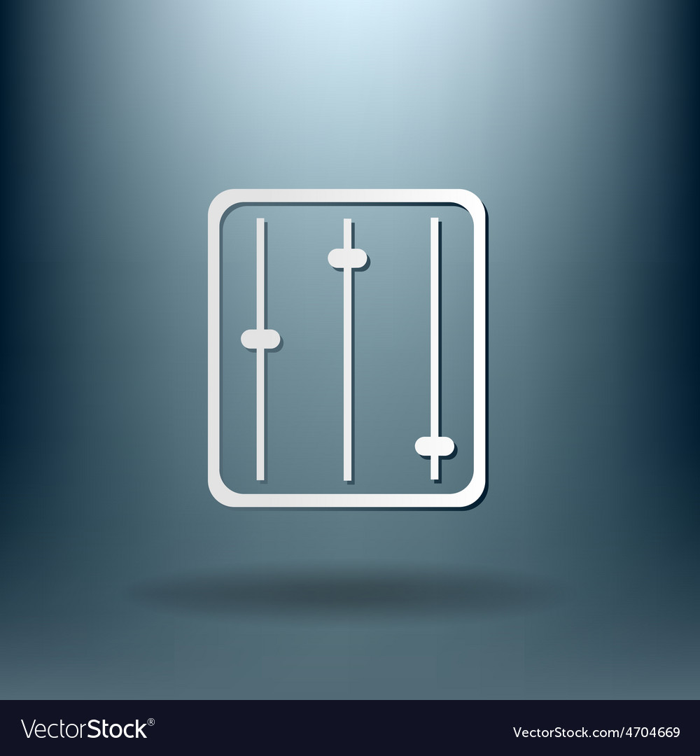 Equalizer Royalty Free Vector Image - VectorStock