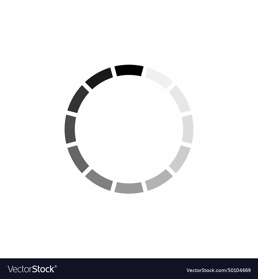 Loading time icon in black Royalty Free Vector Image