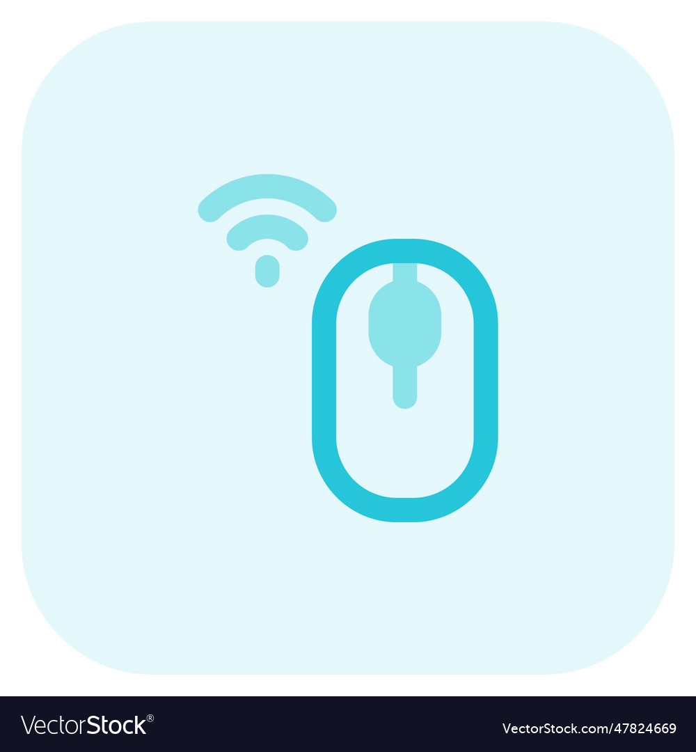 Wireless mouse handheld input device Royalty Free Vector