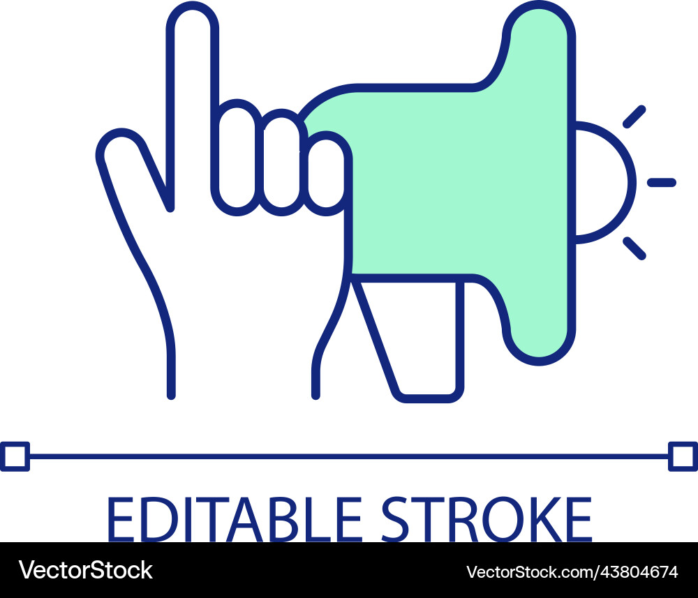 Capture attention with advertising content rgb Vector Image