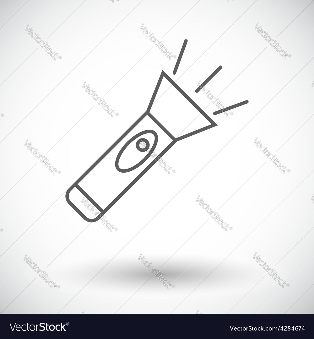 Flashlight Royalty Free Vector Image - VectorStock