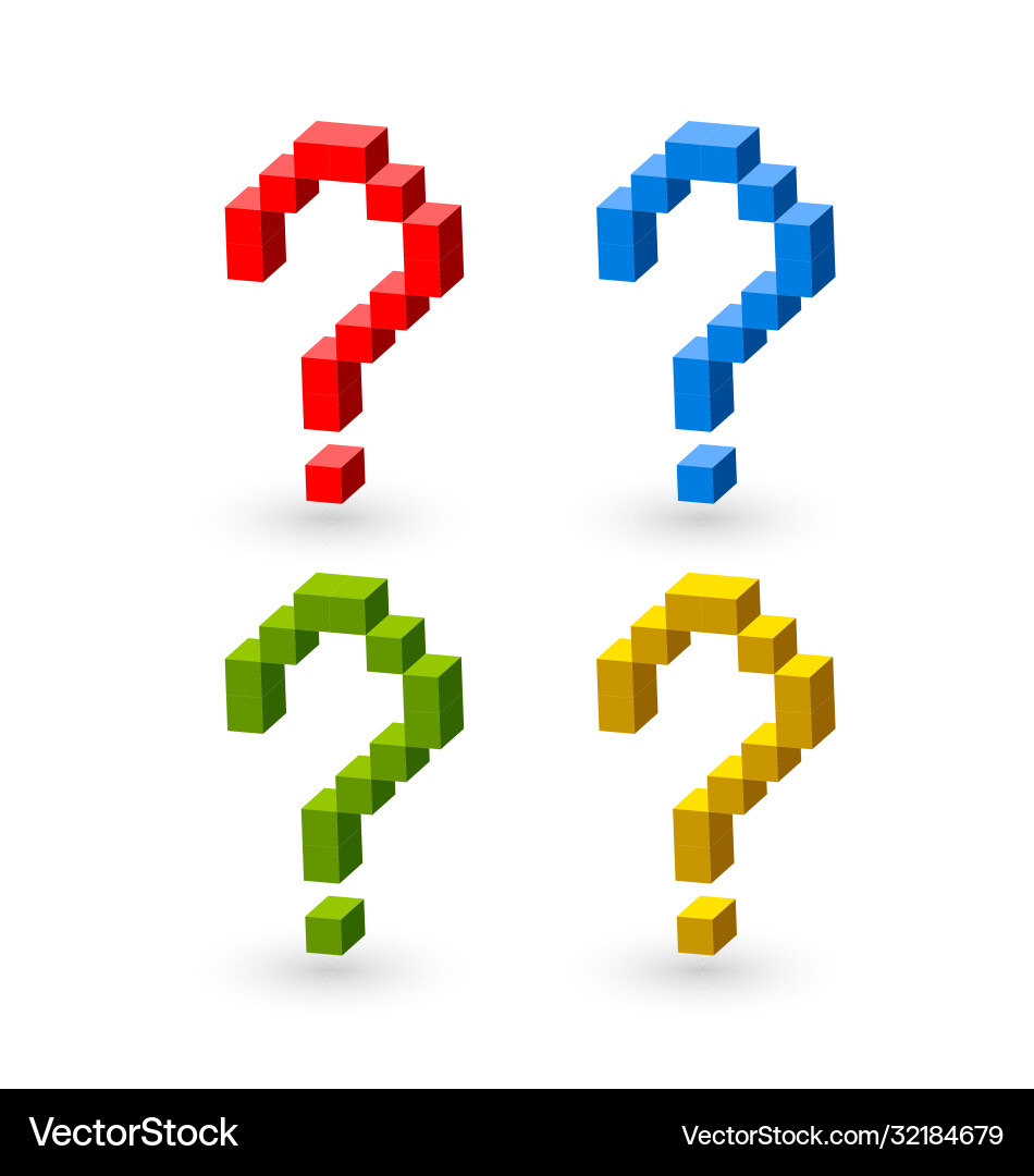 Question marks Royalty Free Vector Image - VectorStock