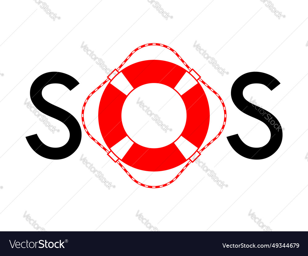 Sos Royalty Free Vector Image - VectorStock