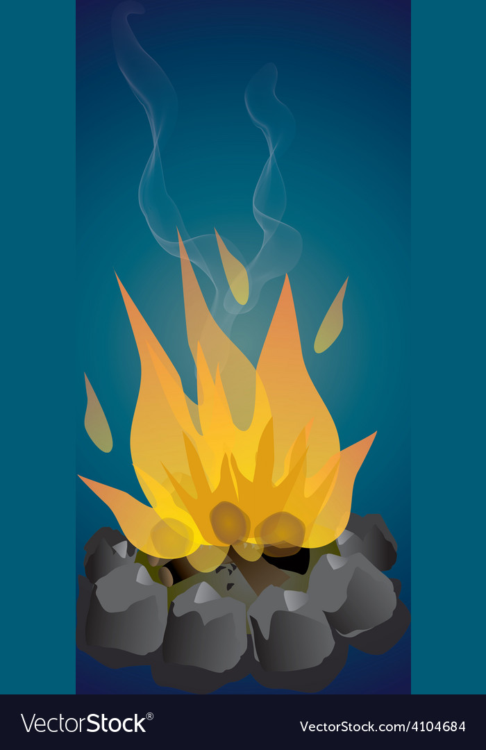 Campfire Royalty Free Vector Image - VectorStock