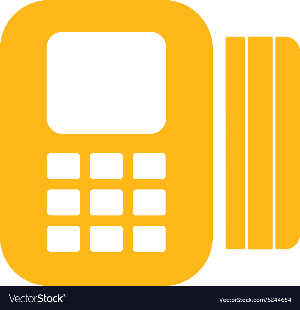 Card Processor Icon Royalty Free Vector Image - VectorStock