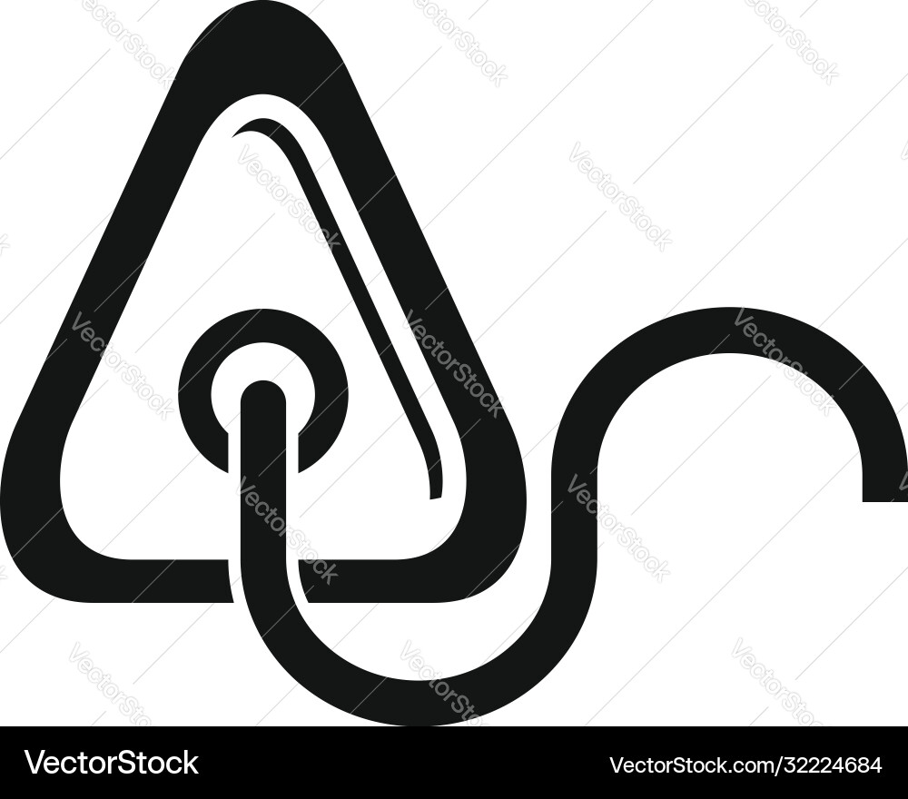 Clinic anesthesia mask icon simple style Vector Image