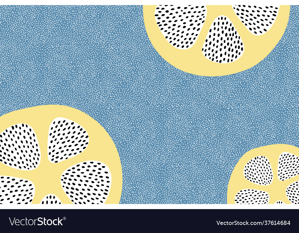Lemon patterned background Royalty Free Vector Image