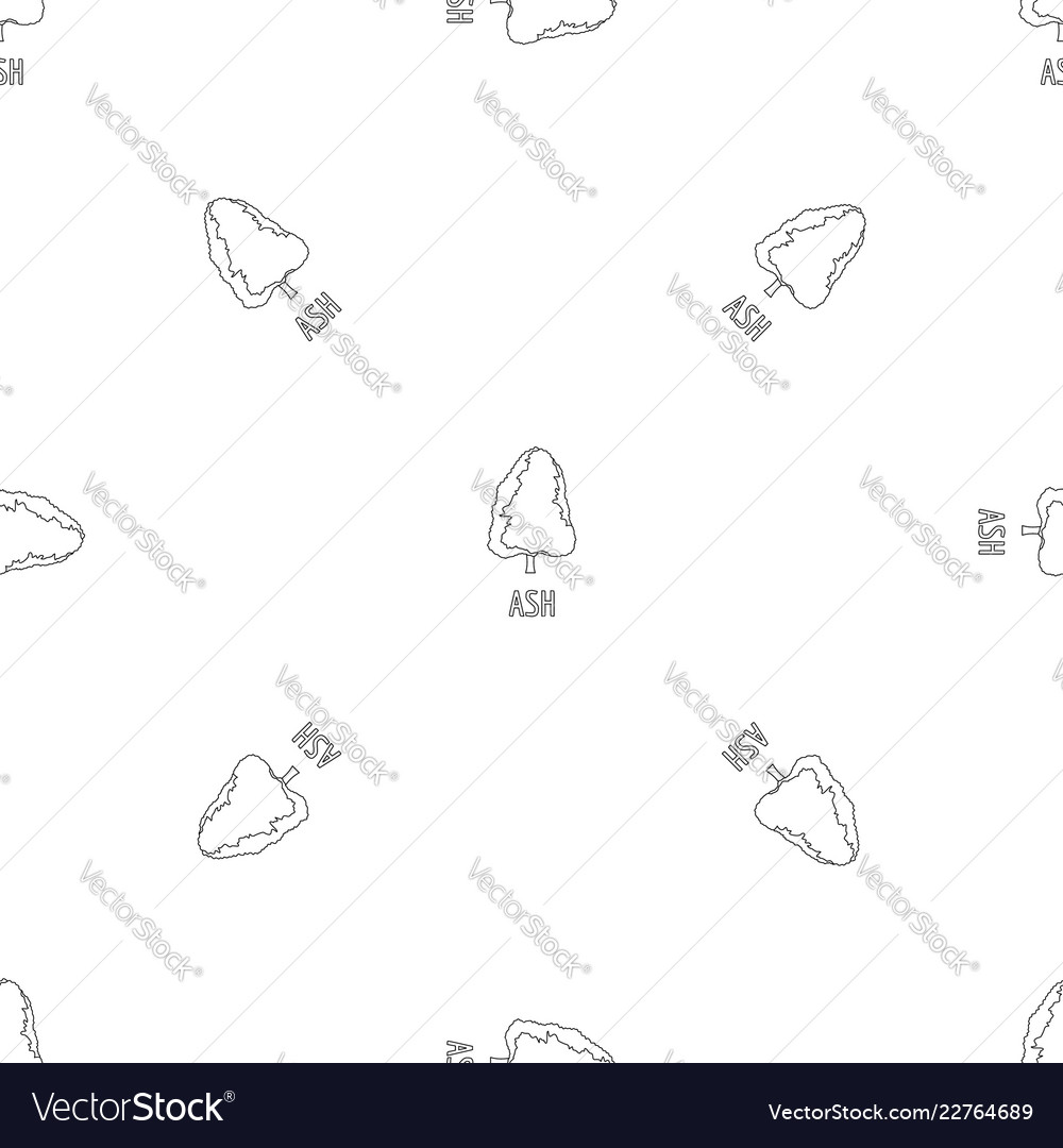 Ash pattern seamless Royalty Free Vector Image