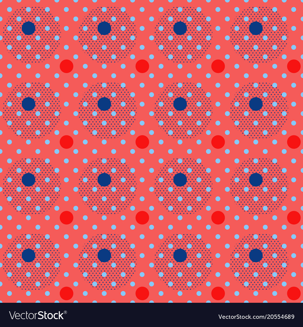 Circle scale seamless pattern Royalty Free Vector Image