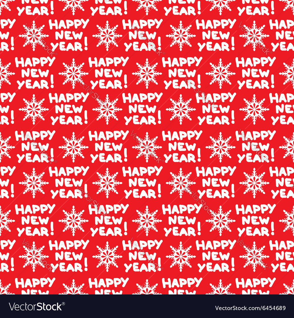 Seamless pattern for new year Royalty Free Vector Image