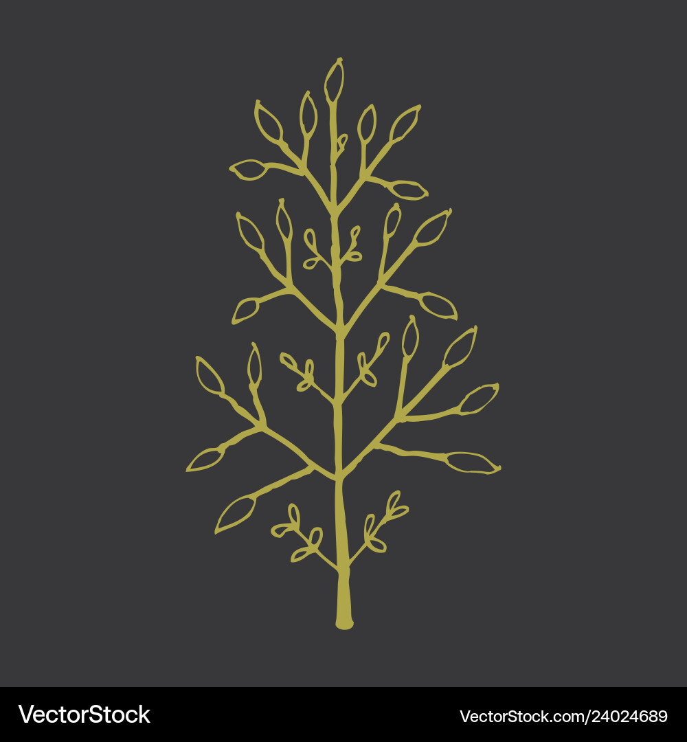 Sprig icon symbol Royalty Free Vector Image - VectorStock
