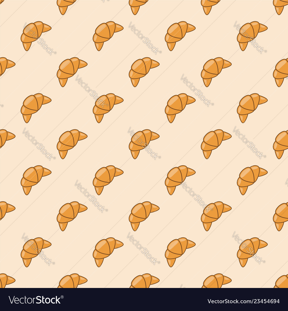 Croissant seamless background pattern Royalty Free Vector Croissant seamless background pattern Royalty Free Vector