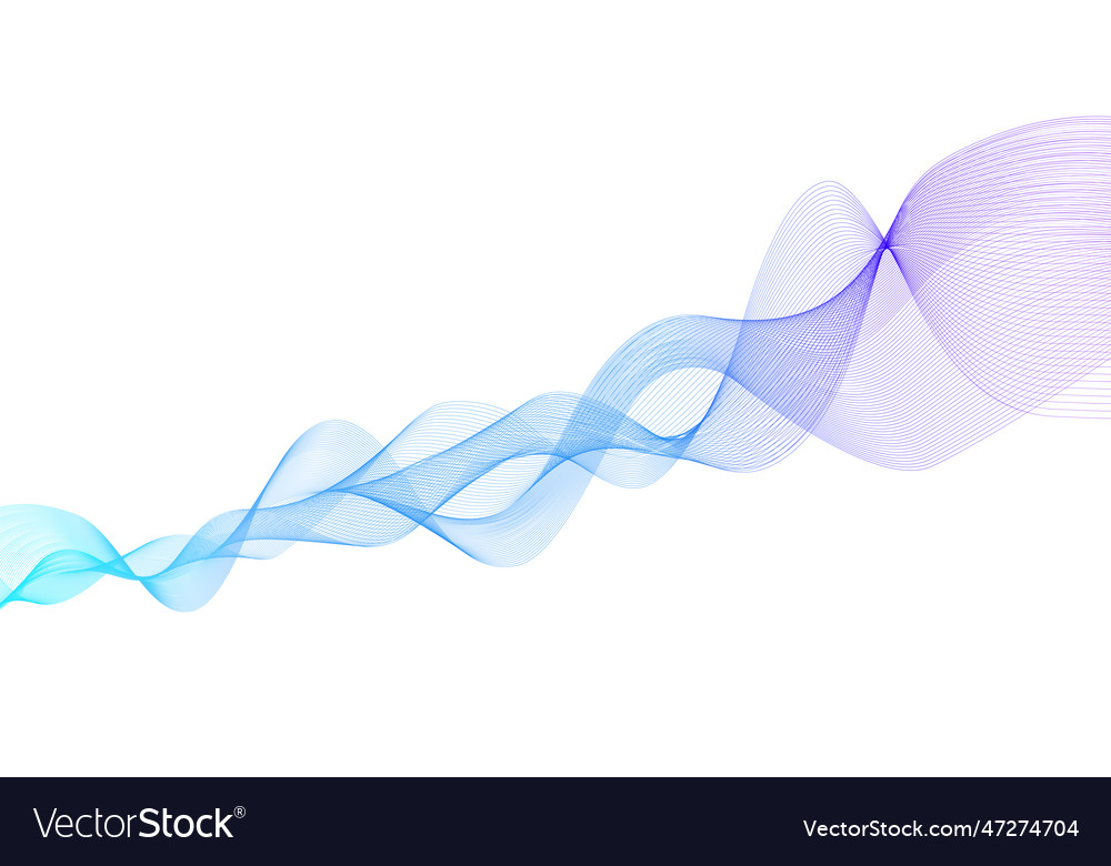 Abstract wave isolated Royalty Free Vector Image