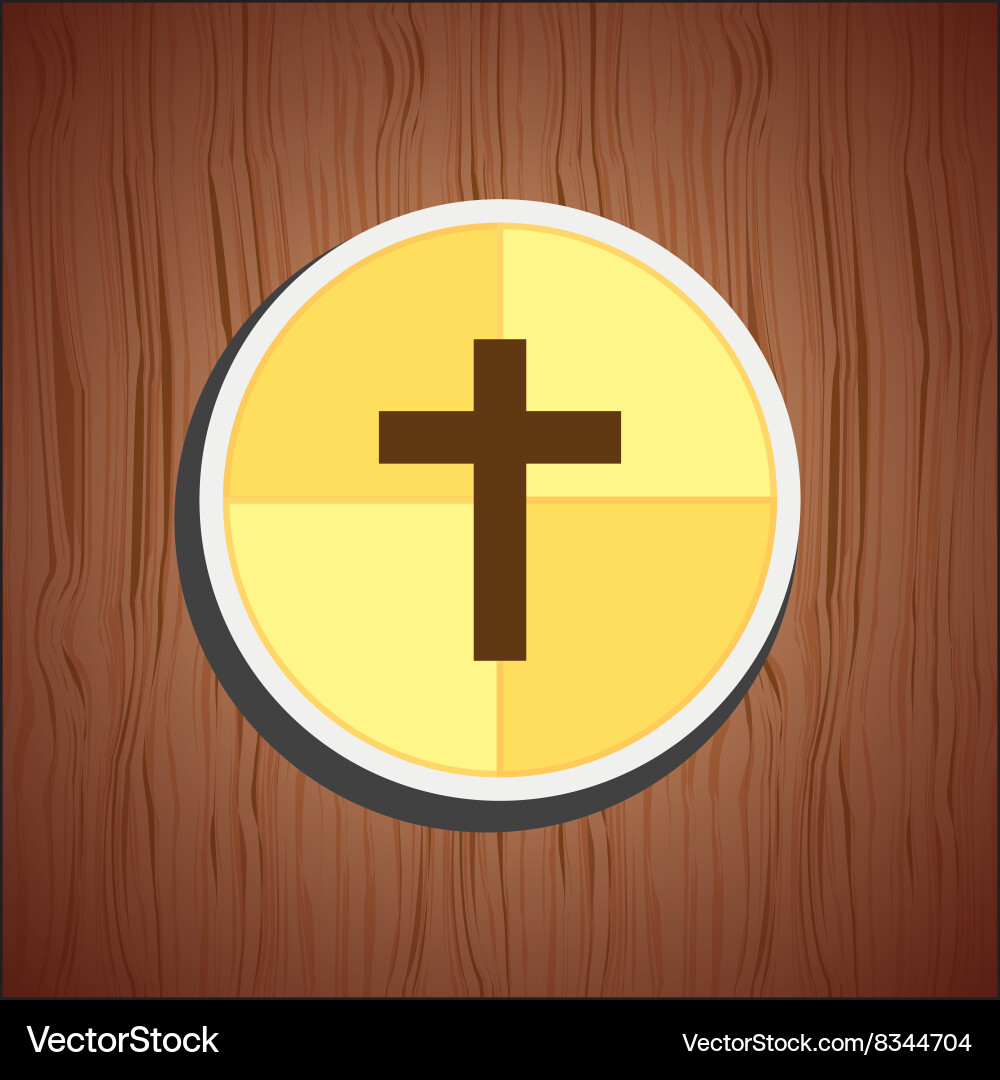 Catholic icon design Royalty Free Vector Image