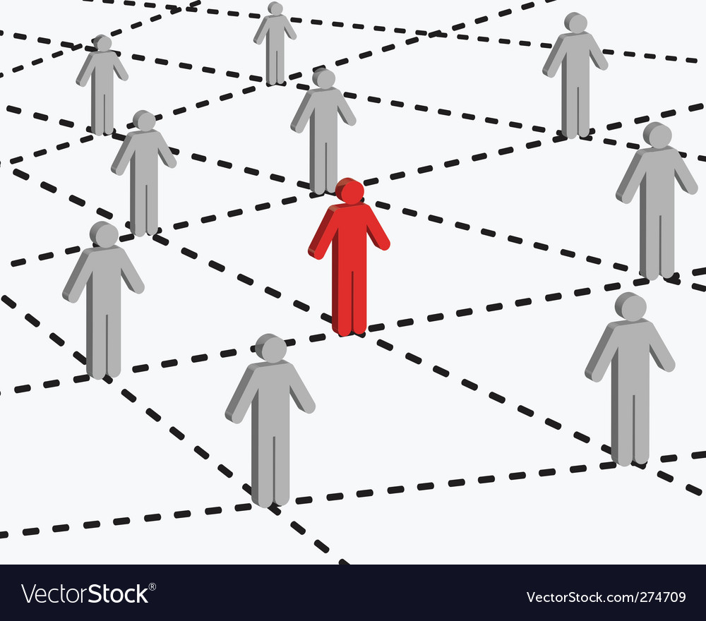 Connection and networking Royalty Free Vector Image