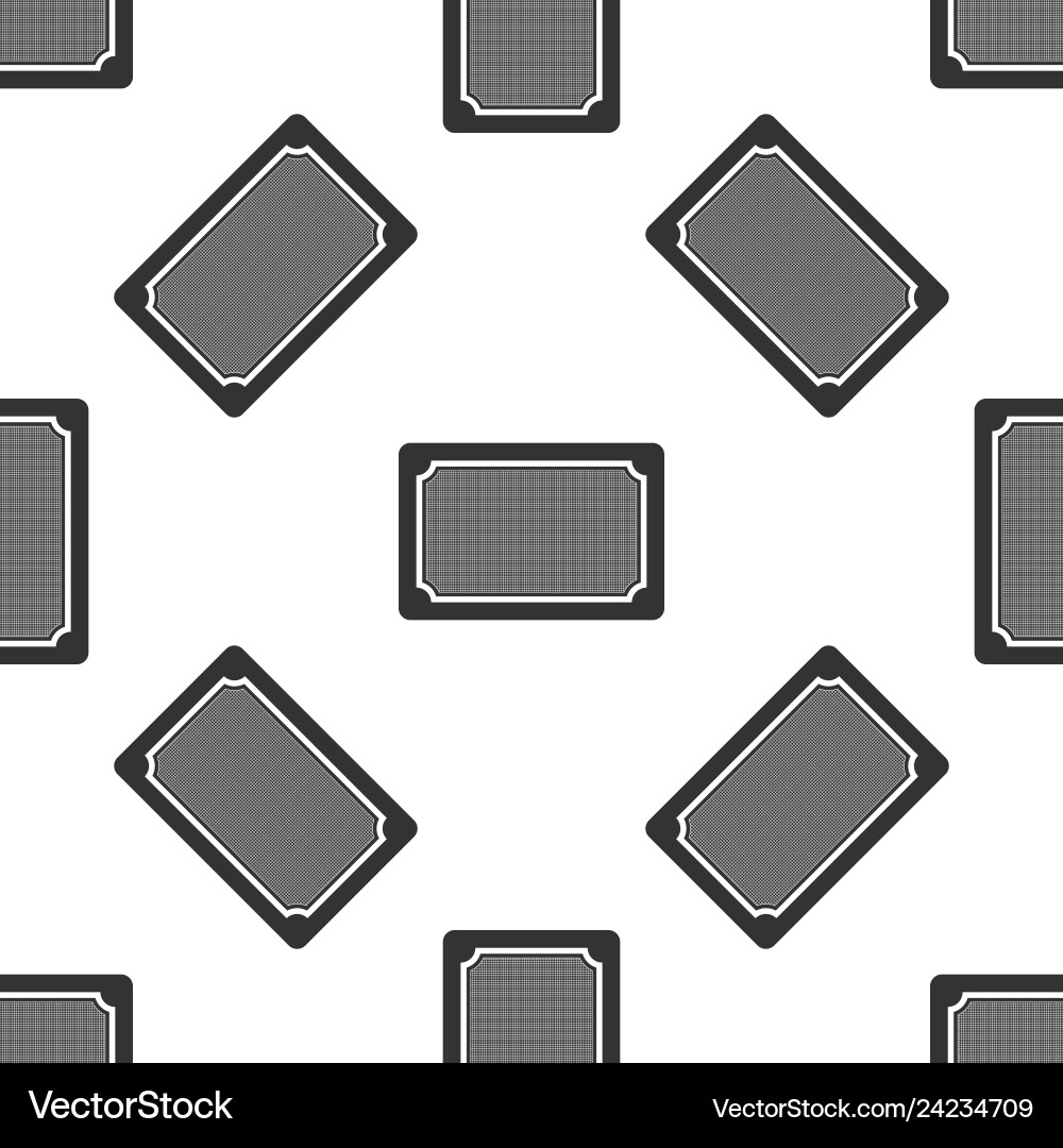 Doormat icon isolated seamless pattern Royalty Free Vector