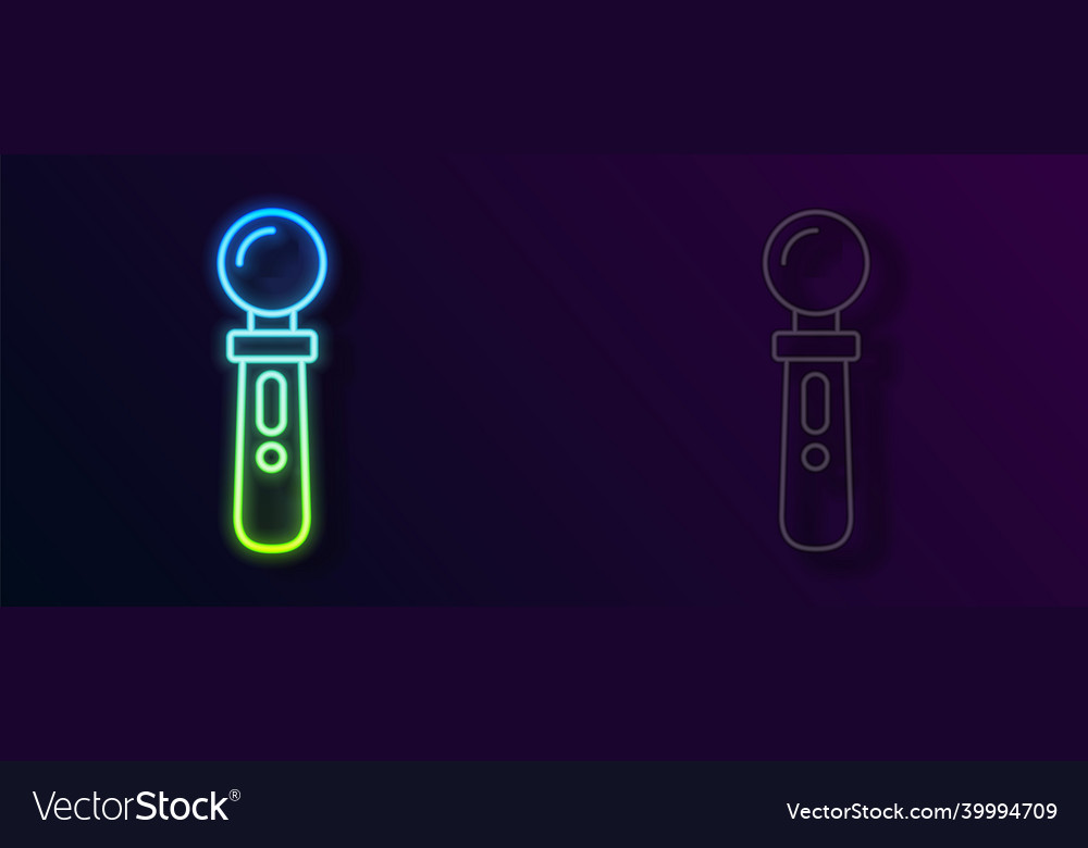 Glowing neon line vr controller game icon isolated Glowing neon line vr controller game icon isolated