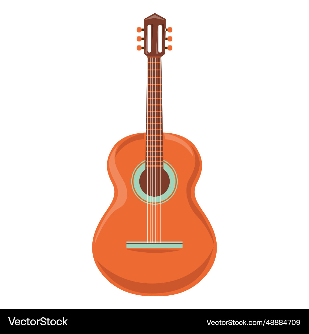Hipster guitar Royalty Free Vector Image - VectorStock