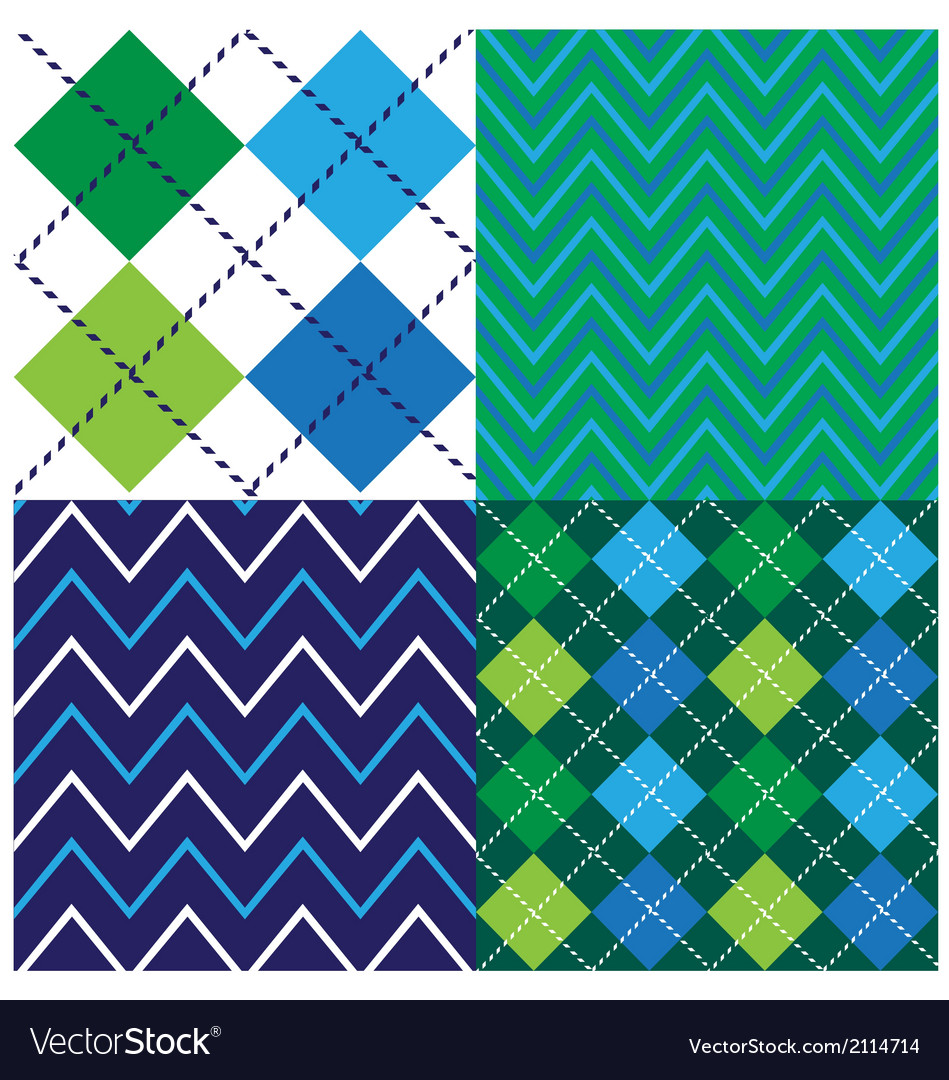 Argyle design set Royalty Free Vector Image - VectorStock