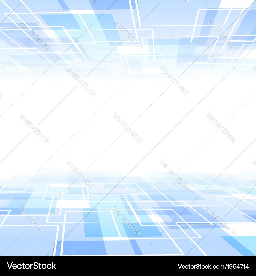 Blue tile background with perspective Royalty Free Vector