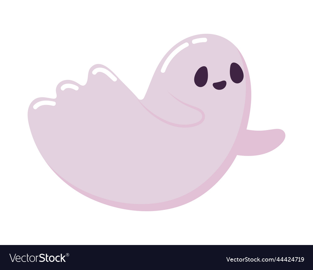 Cute character ghost Royalty Free Vector Image