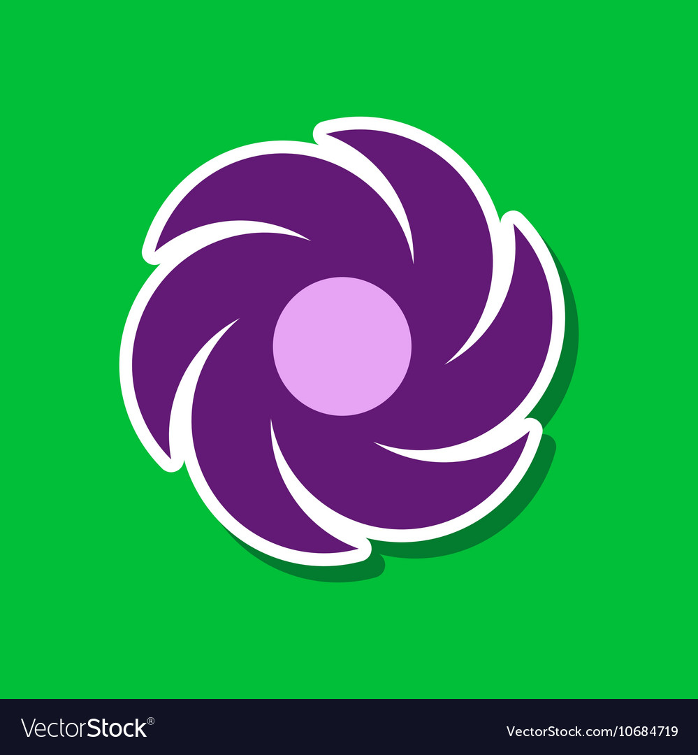 Paper Sticker On Stylish Background Nature Vector Image
