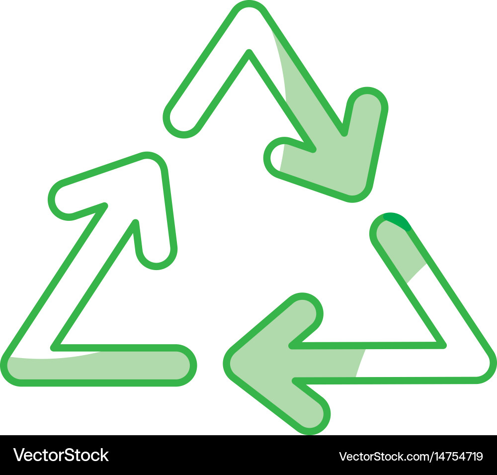 Recycle arrows symbol Royalty Free Vector Image
