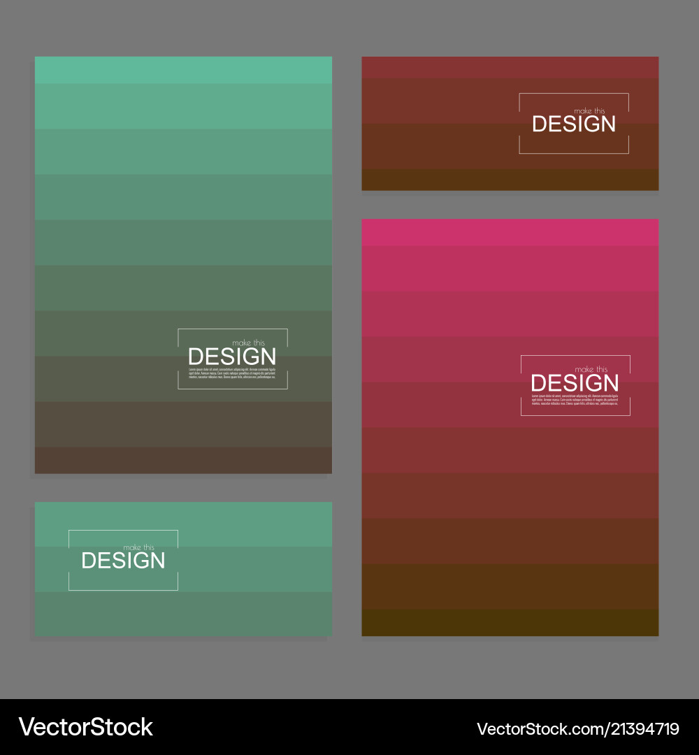 Set of book covers and banners Royalty Free Vector Image